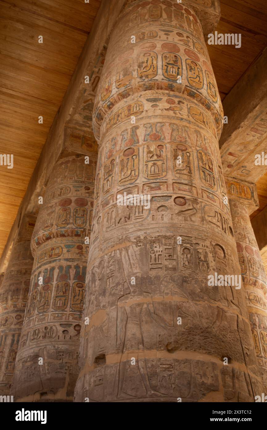 The Great Papyrus Columns, Hypostyle, Karnak Temple Complex, UNESCO ...