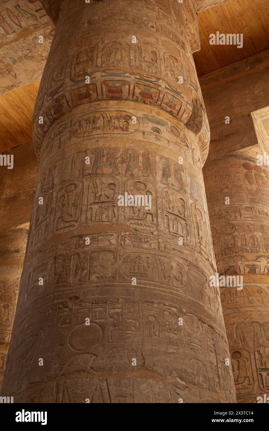 The Great Papyrus Columns, Hypostyle, Karnak Temple Complex, UNESCO ...