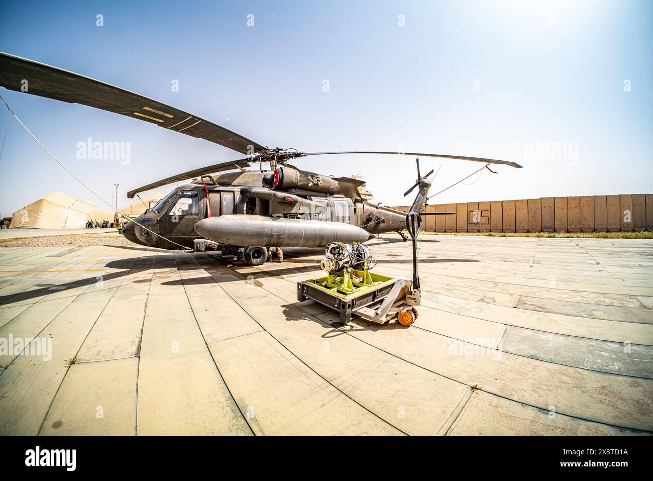 U.S. Army Staff Sgt. David Martin of 2-82, 82nd Combat Aviation Brigade ...