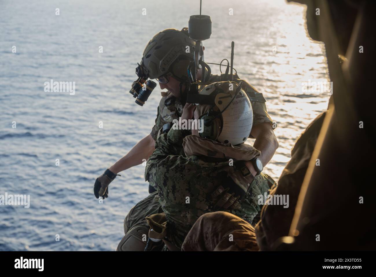 U.S. service members of the 82nd Expeditionary Rescue Squadron practice ...