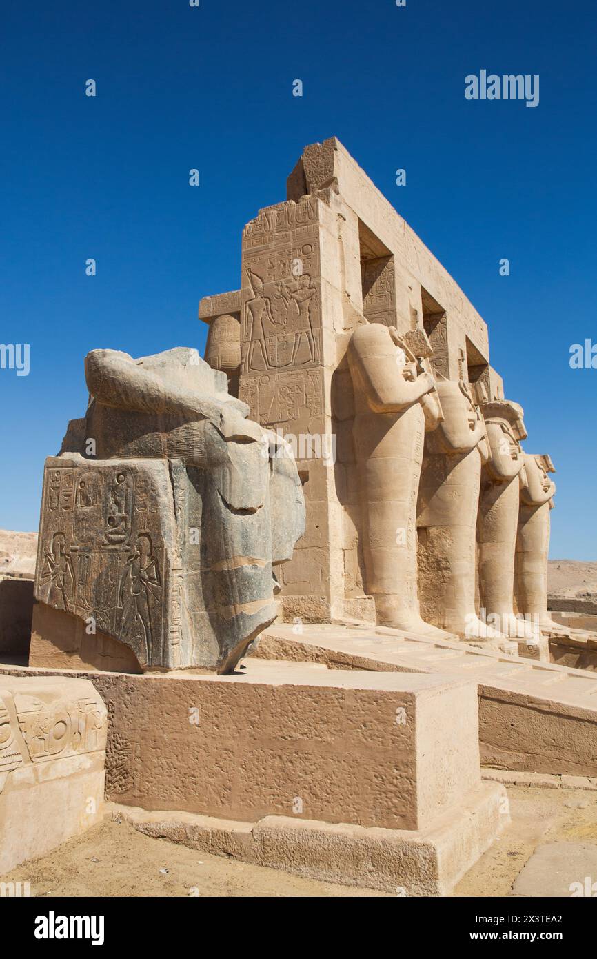 Lower Section, Colossus of Ramesses II, Ramesseum, Memorial Temple of ...