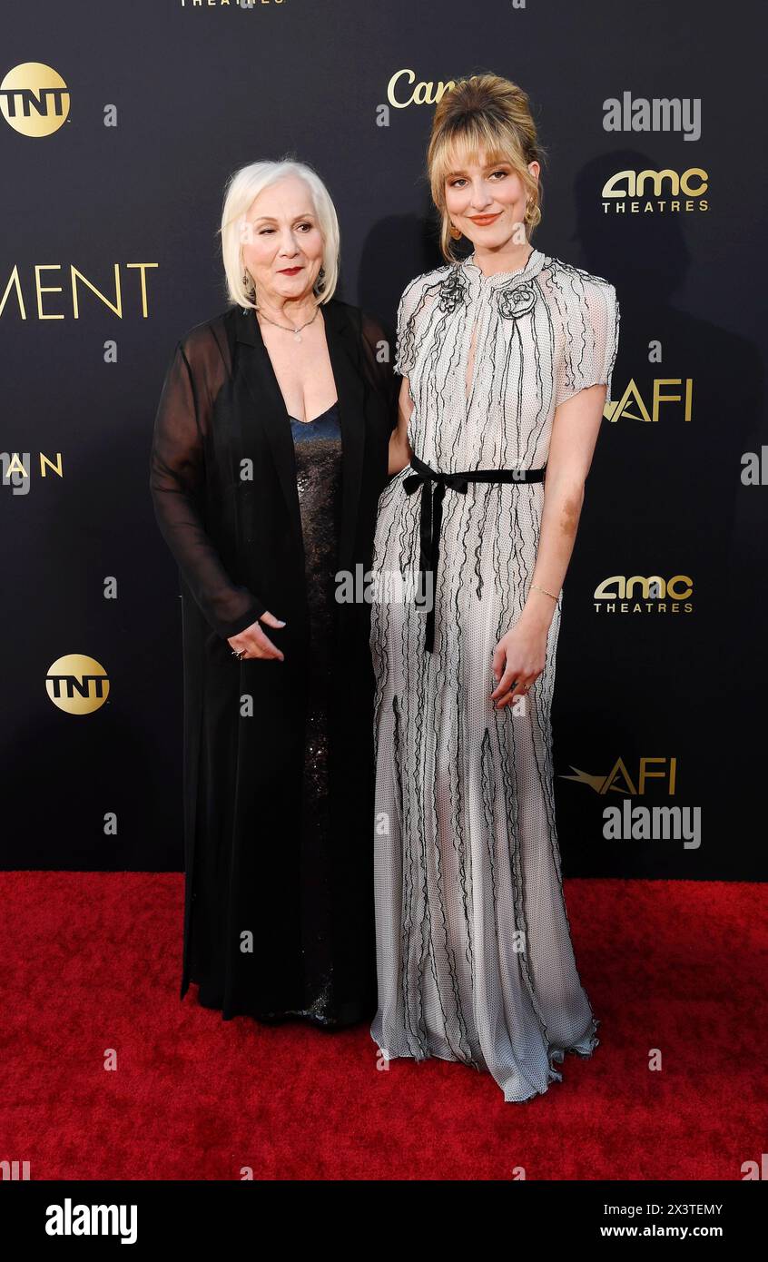 HOLLYWOOD, CALIFORNIA - APRIL 27: (L-R) Mimi Leder and Hannah Leder ...