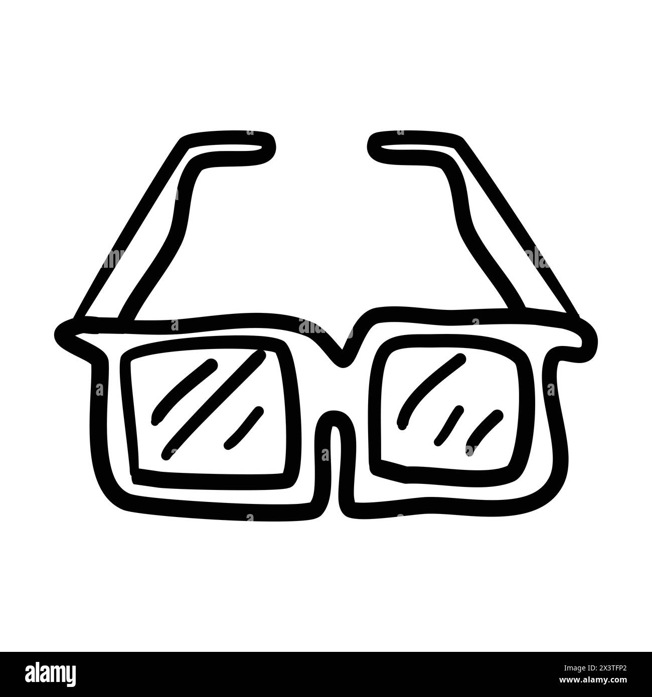 Cool glasses optical line Stock Vector Images - Alamy