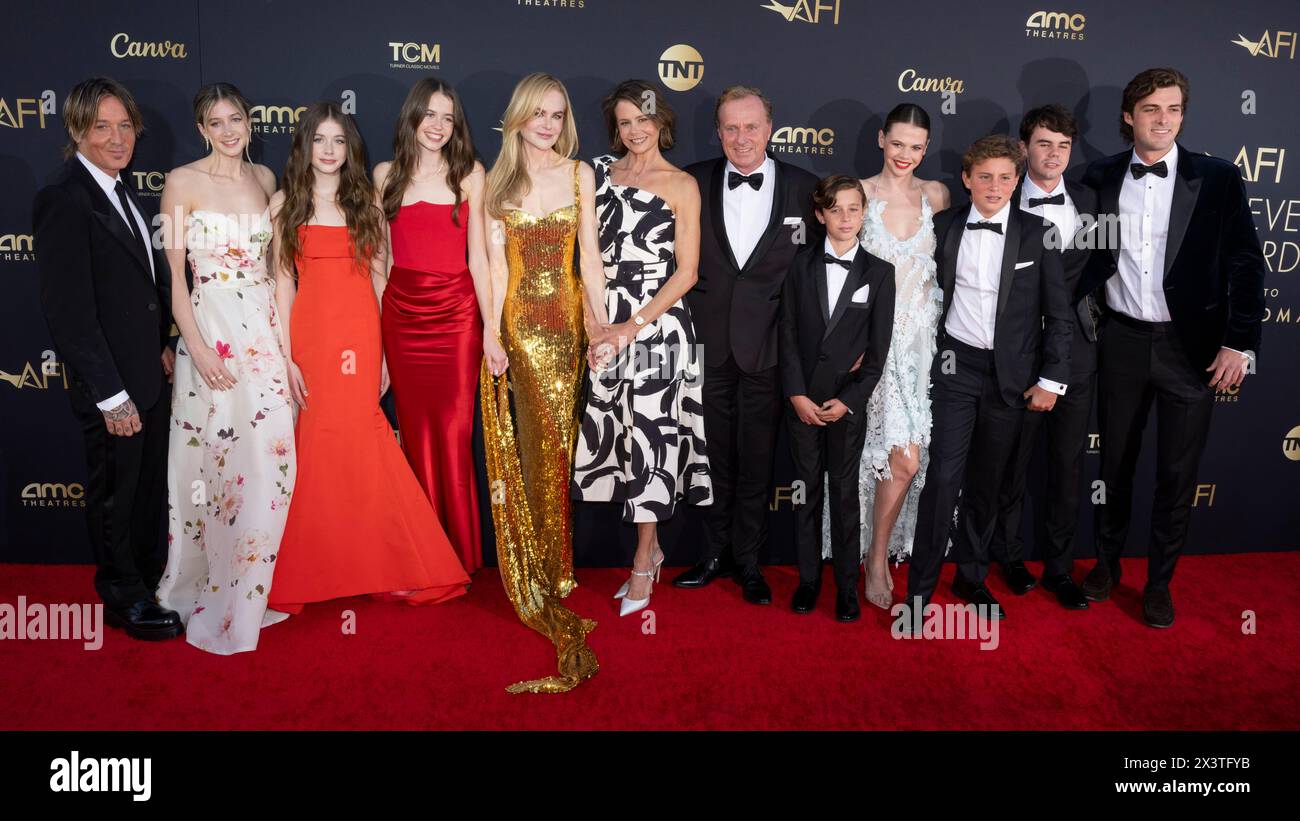 April 27, 2024, Hollywood, California, USA: (L-R) Keith Urban, Sunday ...