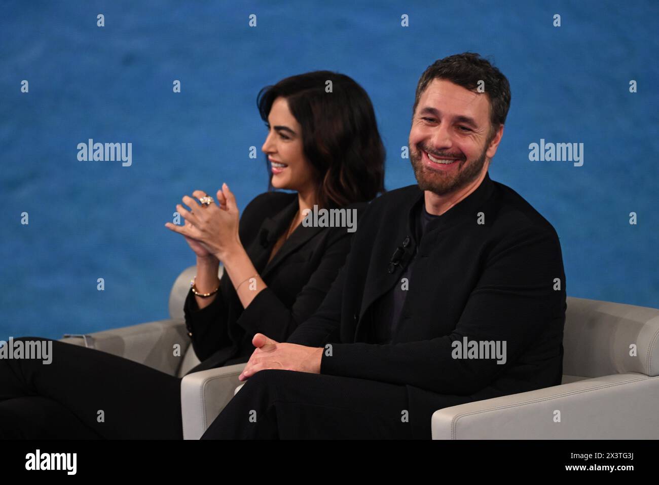 Milan, Italy. 28th Apr, 2024. Milan, TV show Che Tempo Che Fa - Nove ...