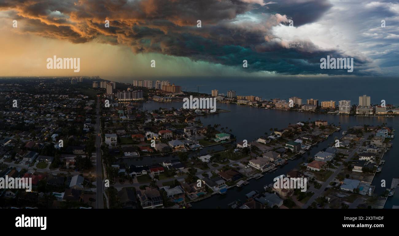 Storm over Naples Park in Naples, Florida in summer Stock Photo - Alamy