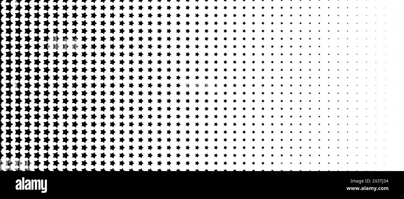 Star halftone gradient texture. Vanishing stars polka dot background ...