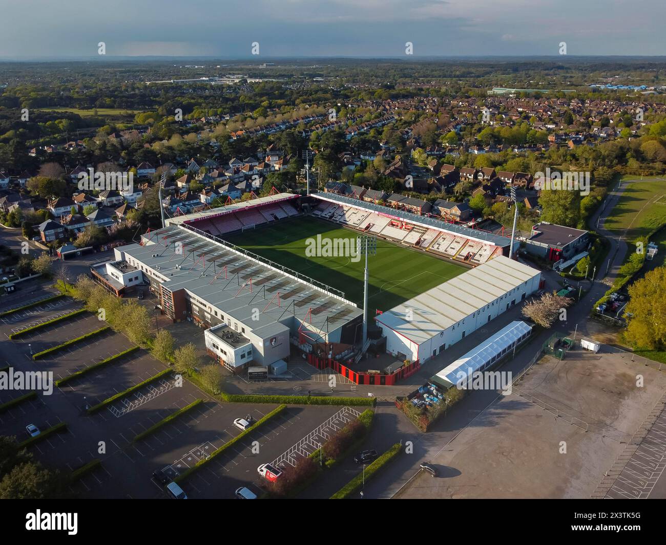 Bournemouth, Dorset, UK. 28th April 2024. General Aerial view of the ...