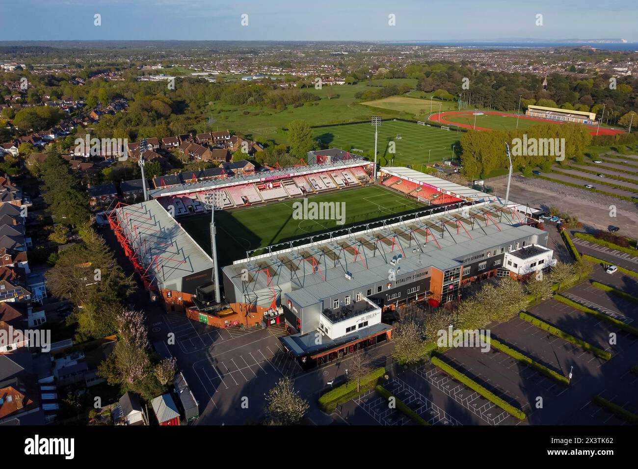 Bournemouth, Dorset, UK. 28th April 2024. General Aerial view of the ...