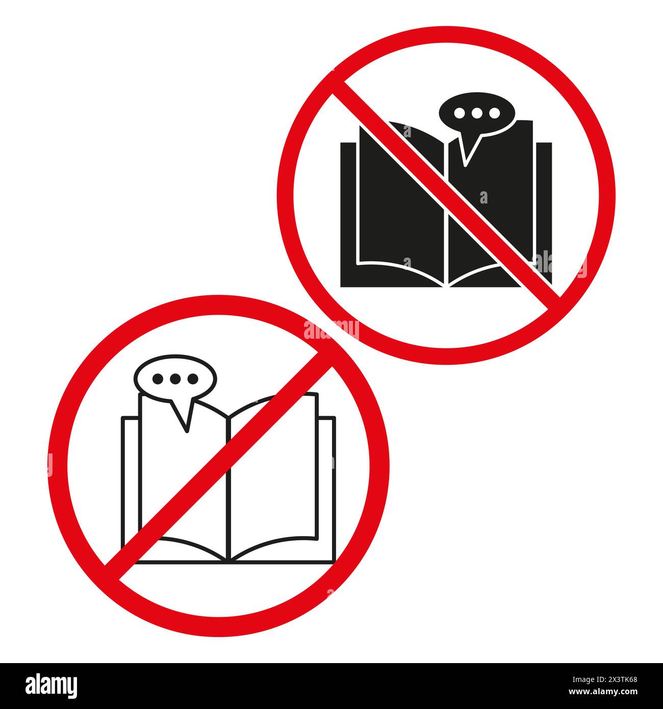 Silent reading Stock Vector Images - Alamy