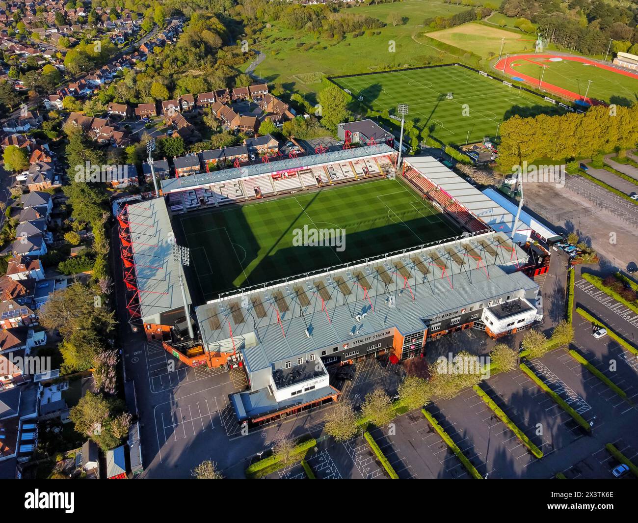 Bournemouth, Dorset, UK. 28th April 2024. General Aerial view of the ...