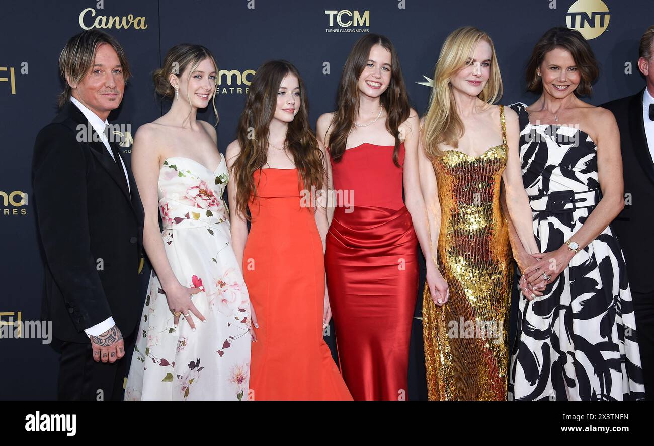 Hollywood, USA. 27th Apr, 2024. Keith Urban, Sunday Rose Urban, Faith ...