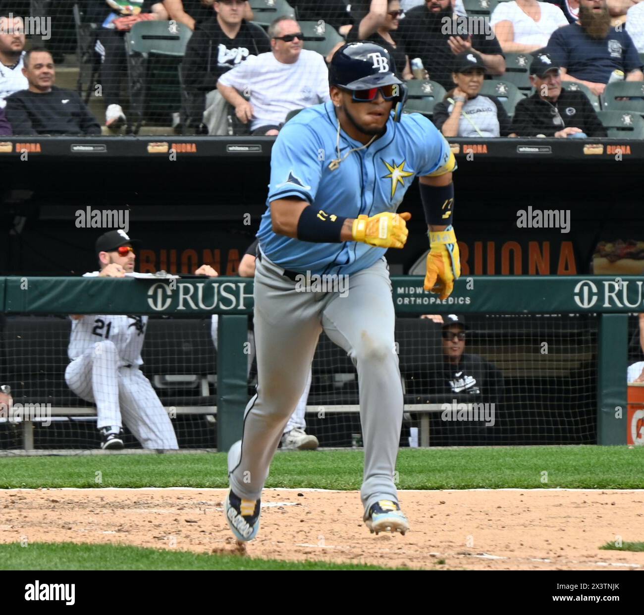 Chicago, United States. 28th Apr, 2024. Issac Paredes #17, baseball ...