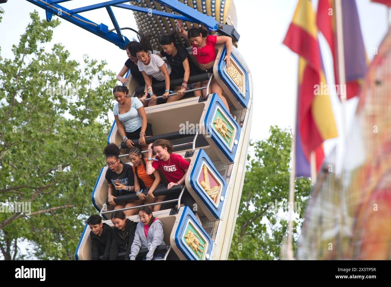 USA; 04-28-2024: The Apple Blossom Carnival Powers Great American ...
