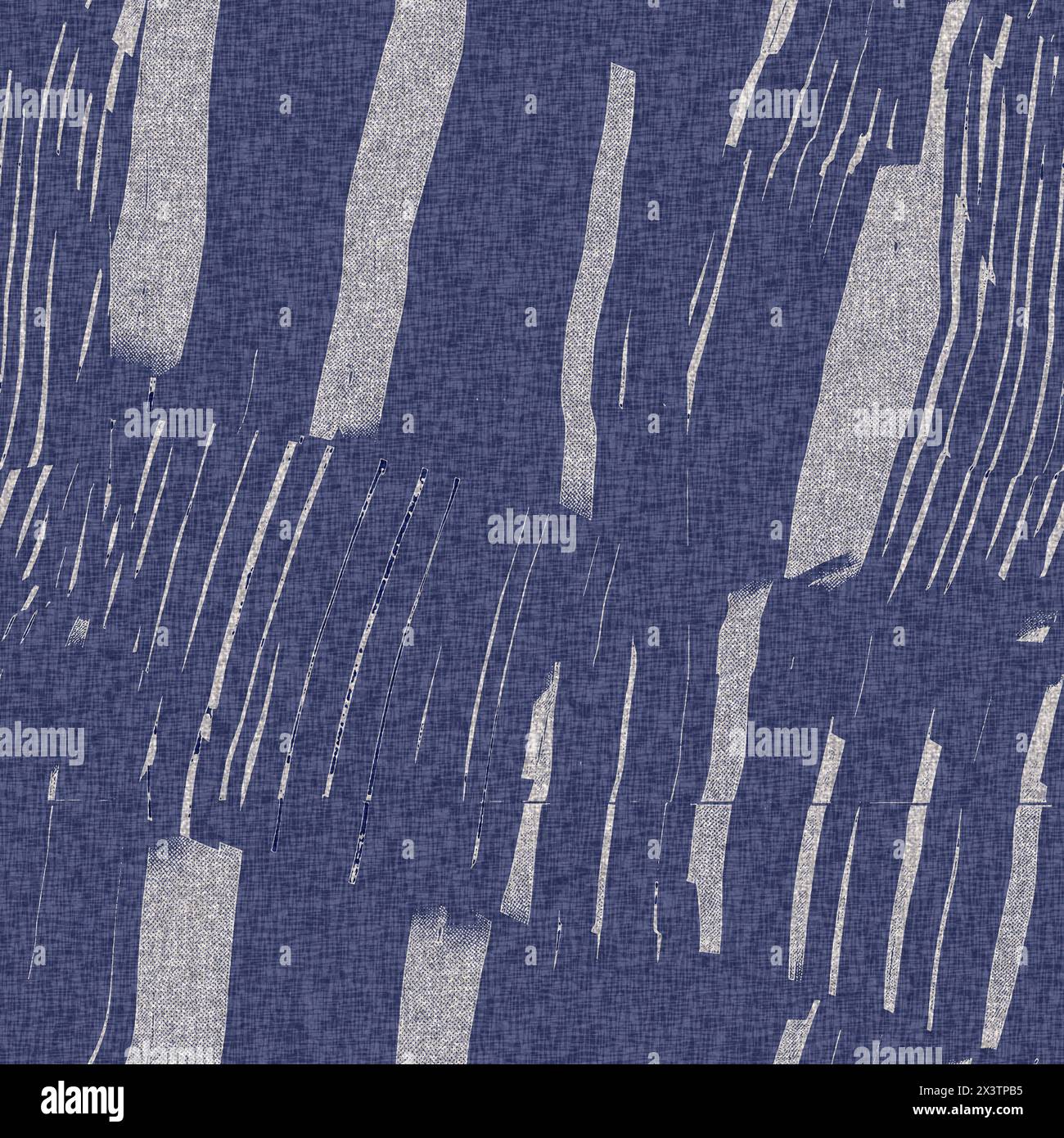 Denim blue dye effect seamless woven linen background, Distressed ink ...