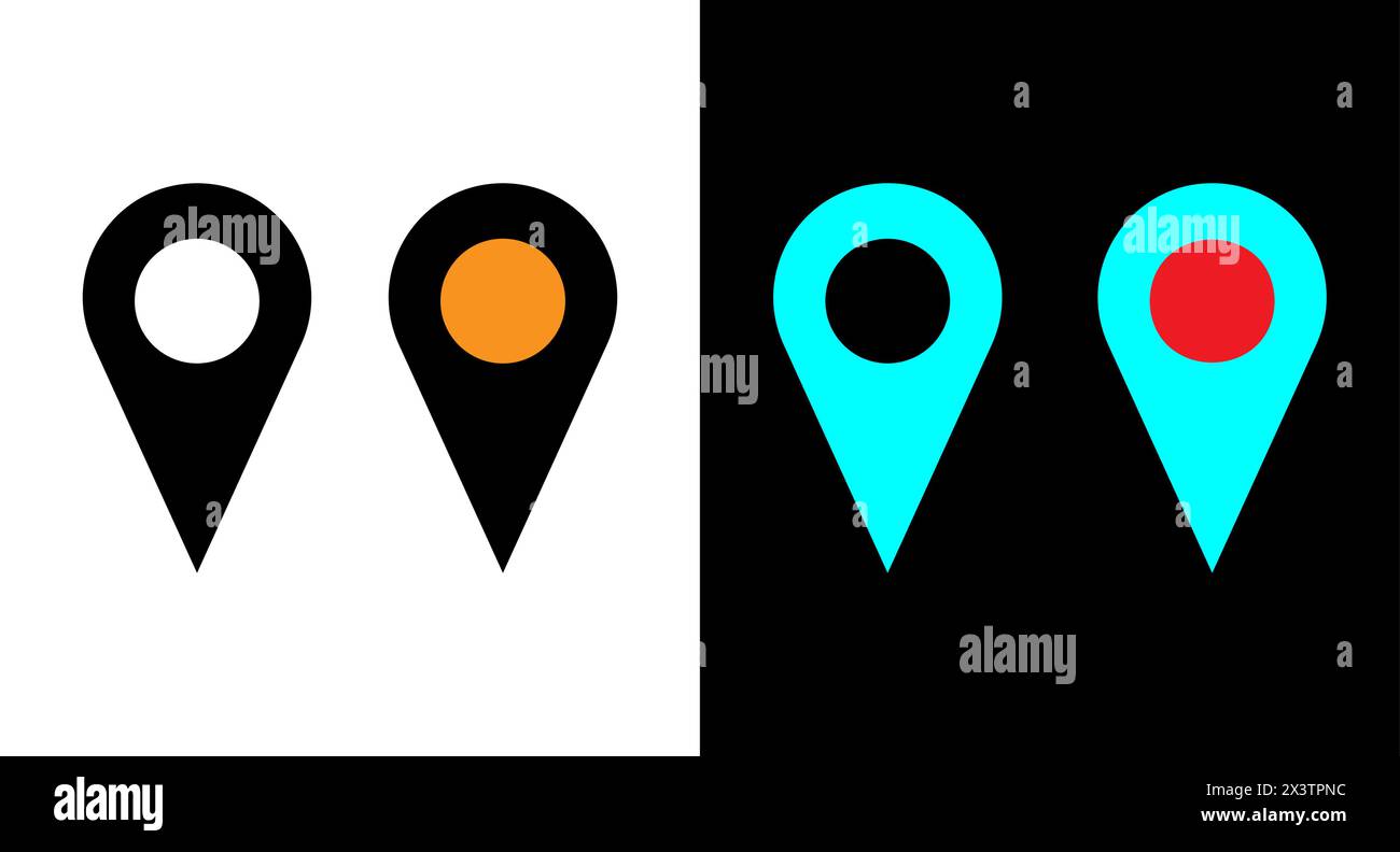 Map marker check symbol Stock Vector Images - Alamy