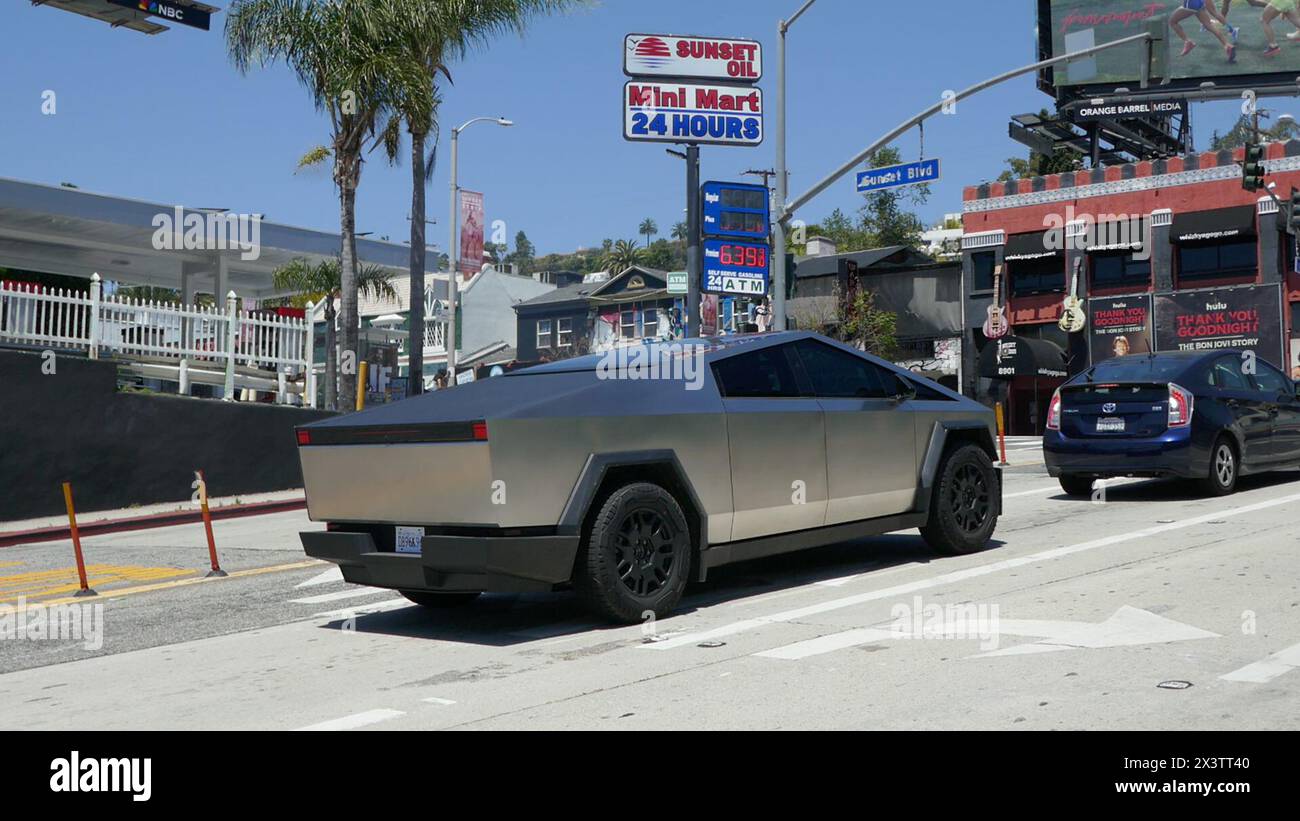 Los Angeles, California, USA 28th April 2024 Tesla Cyber Truck on ...