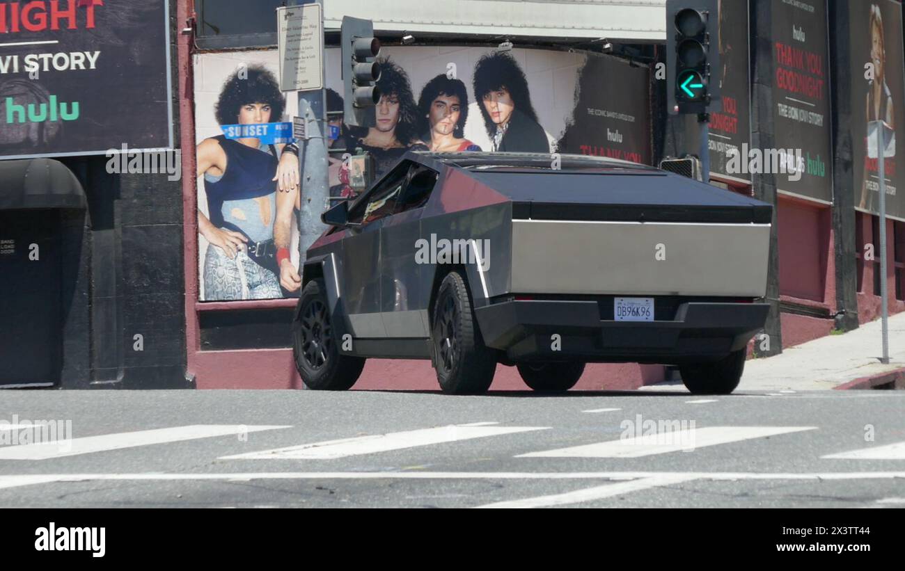 Los Angeles, California, USA 28th April 2024 Tesla Cyber Truck on ...