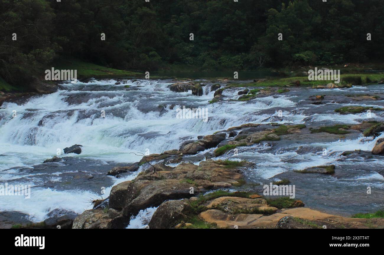 pykara waterfall, the beautiful cascade on pykara river located on ...