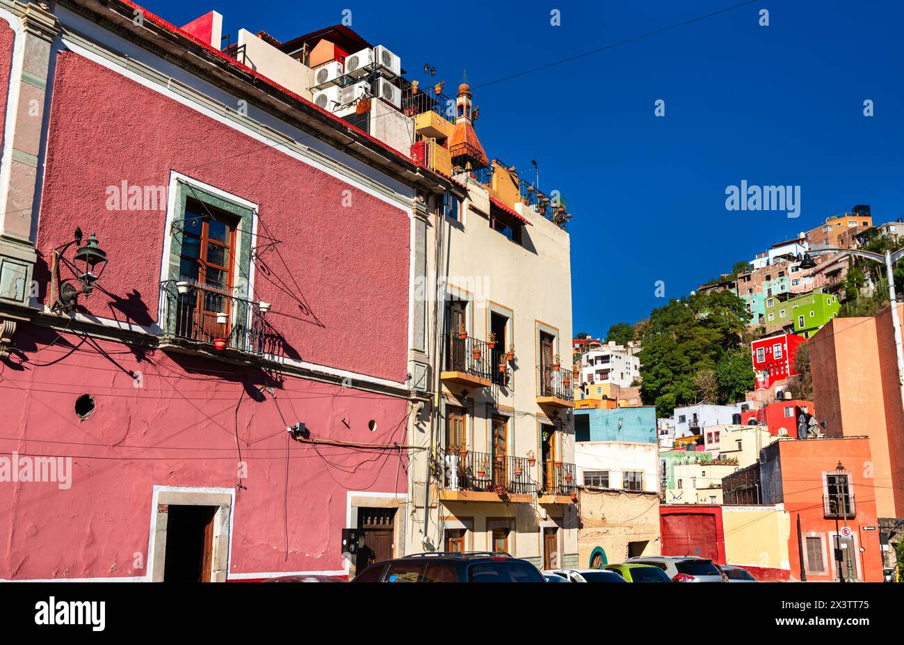 Architecture of the old town of Guanajuato, UNESCO world heritage in ...