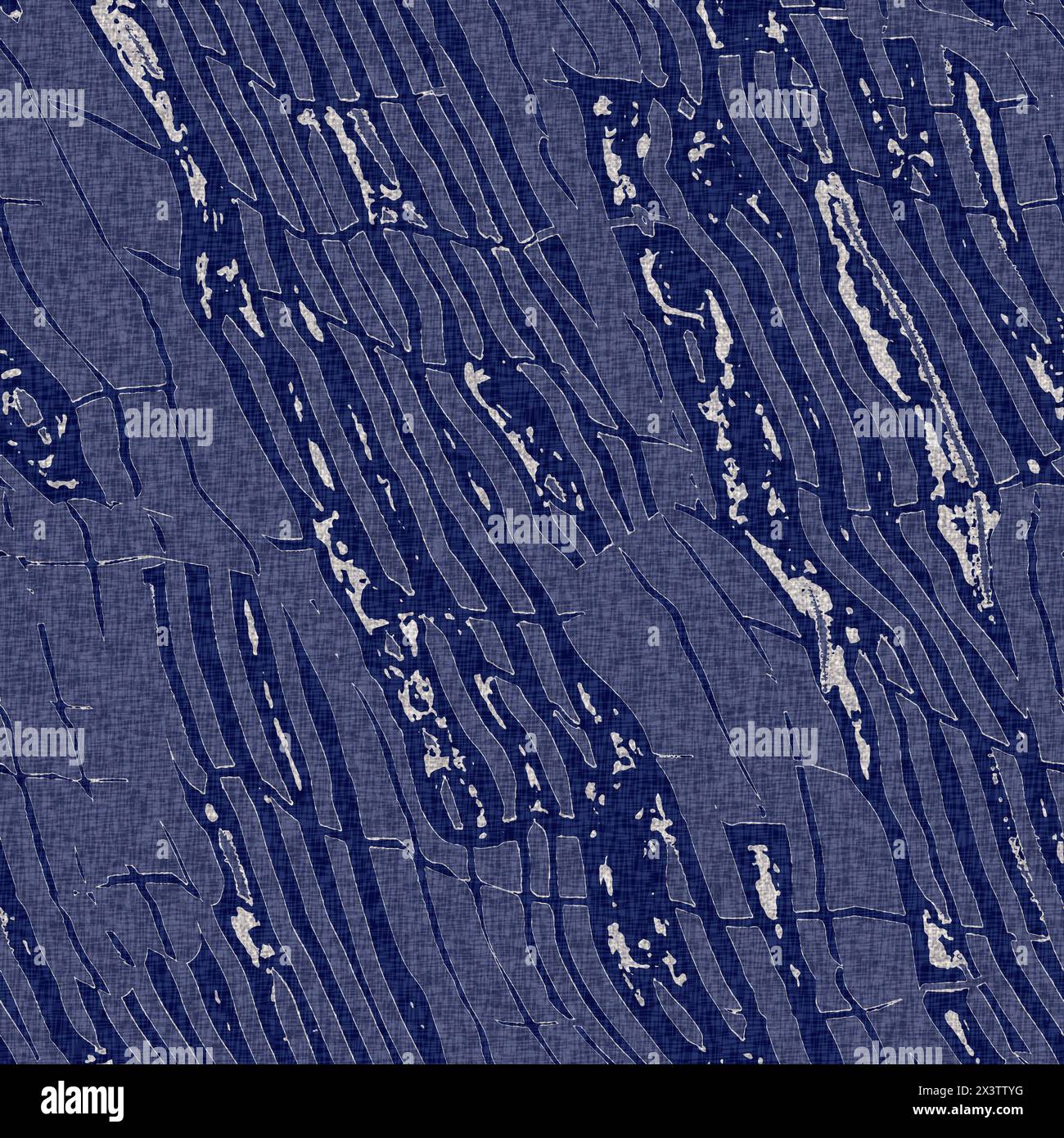 Denim blue dye effect seamless woven linen background, Distressed ink ...
