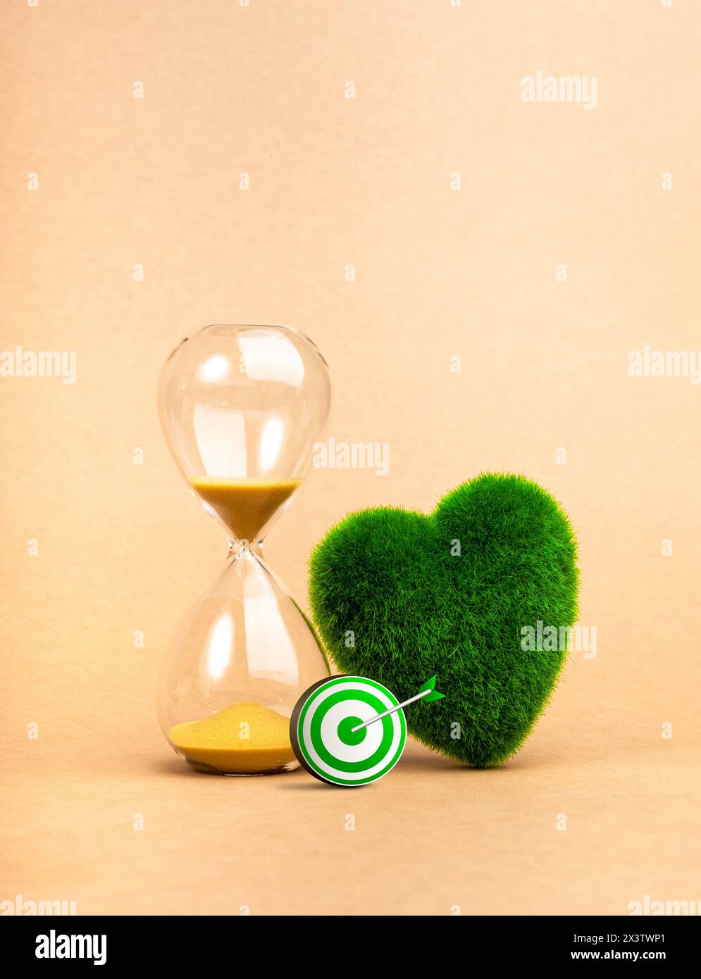 Environment sustainability, time and responsibility concept. Target of ...