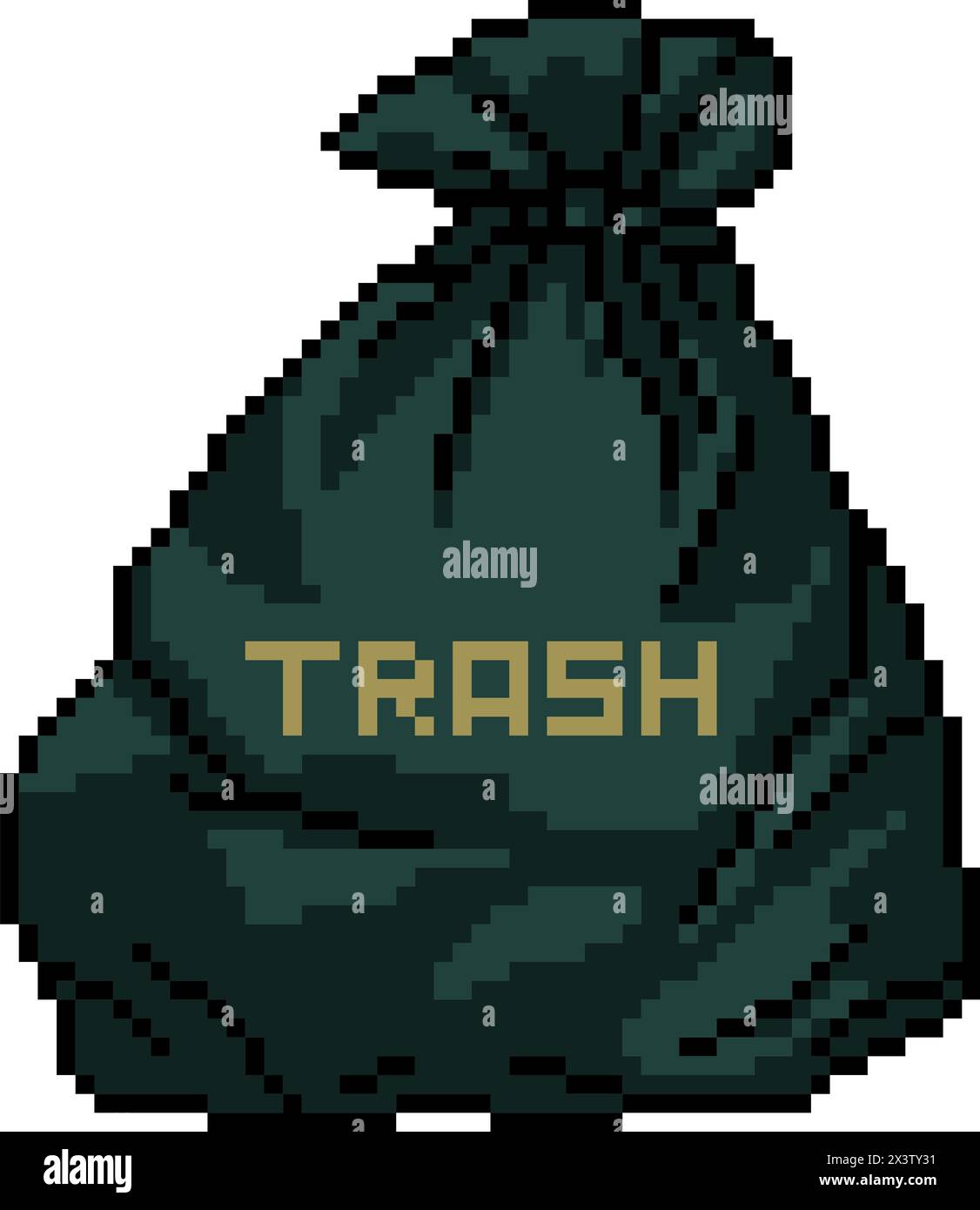 Black trash bag Stock Vector Images - Alamy