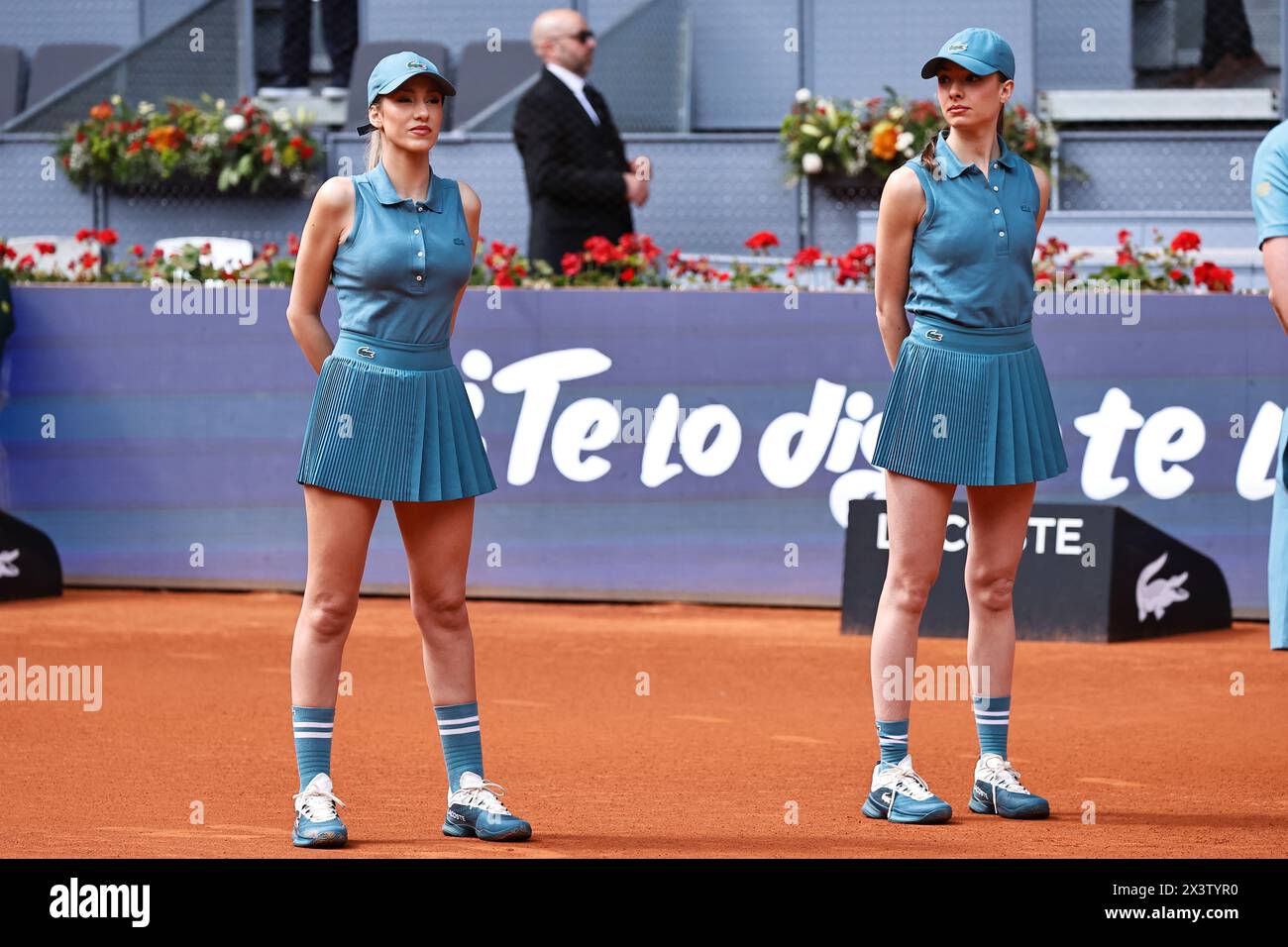 Madrid, Spain. 28th Apr, 2024. General view of ball girls Tennis ...