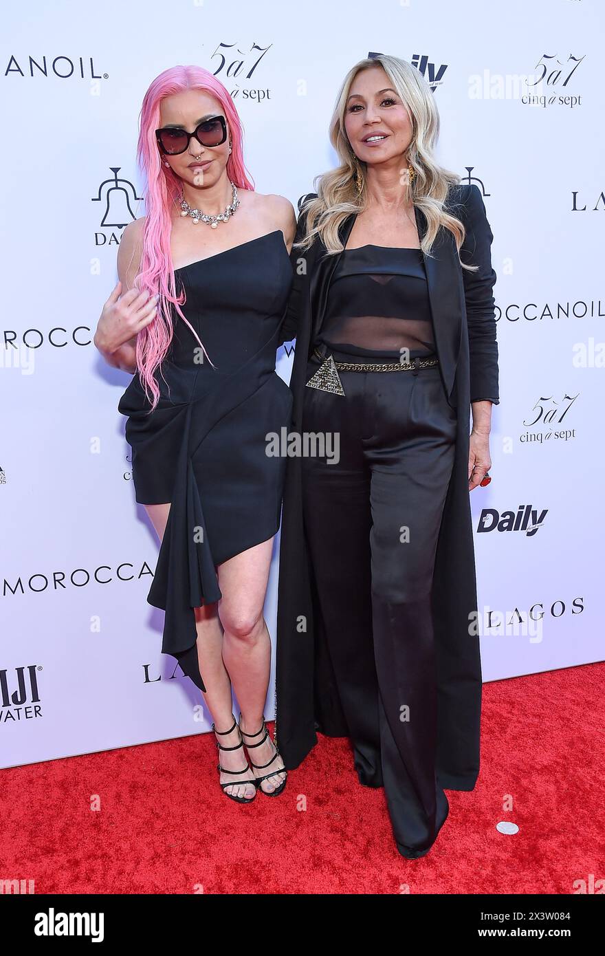 Beverly Hills, USA. 28th Apr, 2024. Claudia Soare and Anastasia Soare ...