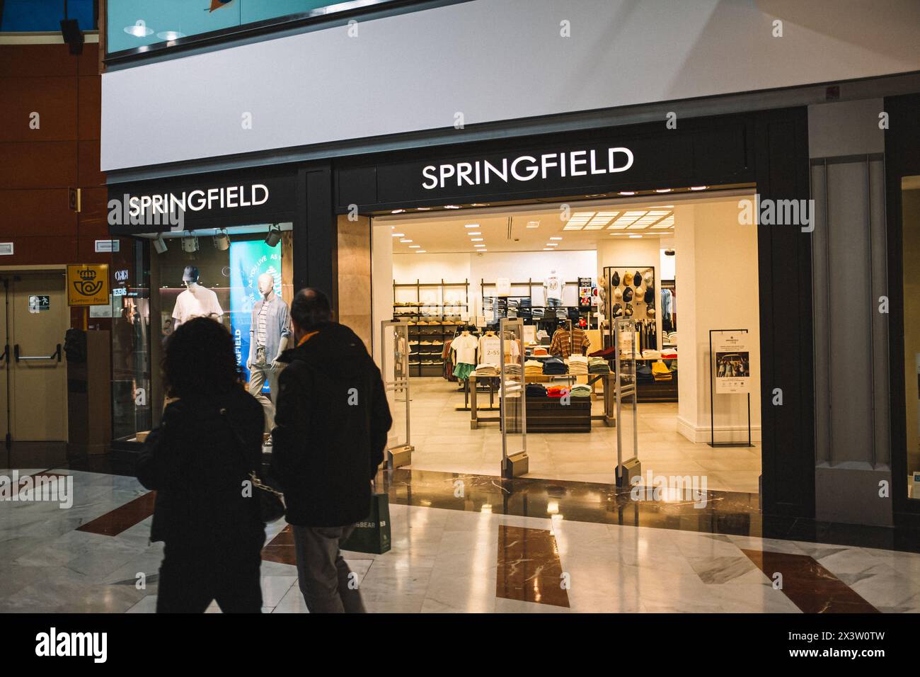 Entrance and window of a Springfield store Stock Photo - Alamy