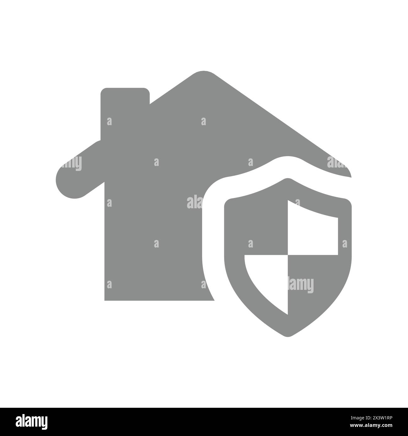Home security or insurance icon. House and shield symbol Stock Vector ...