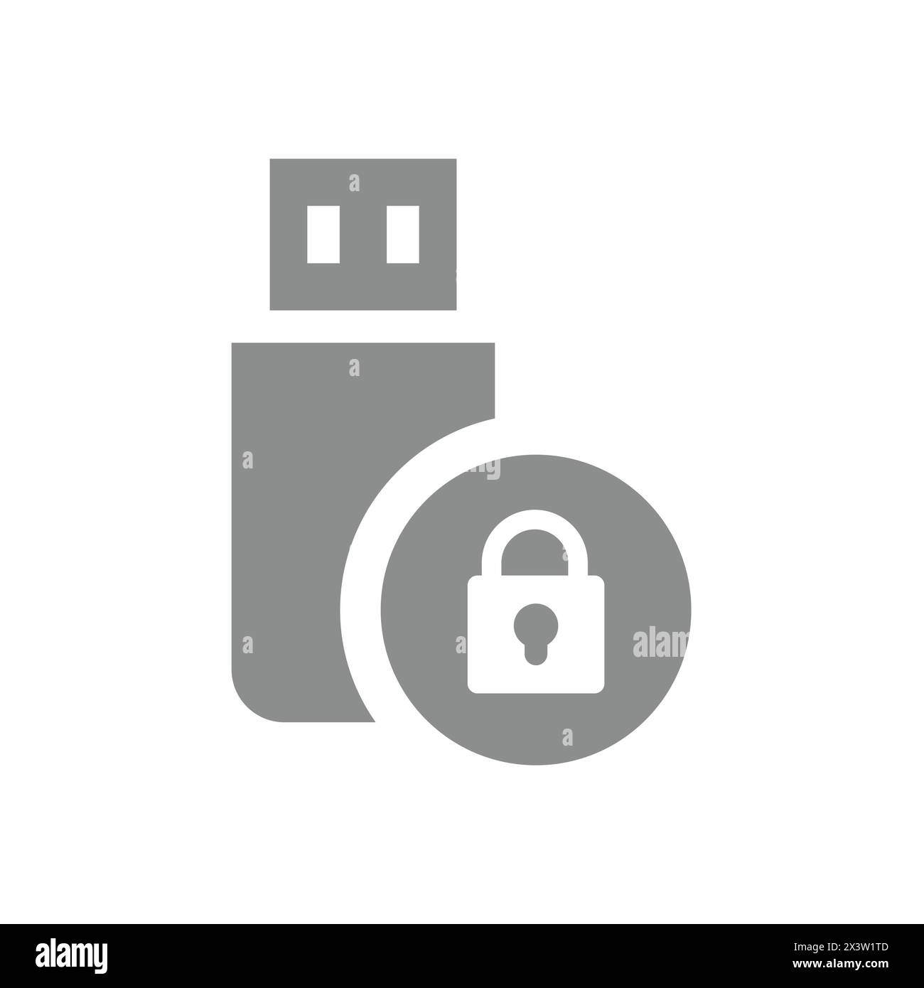 Safe and secure memory stick icon. Usb flash drive with padlock vector Stock Vector Image & Art ...