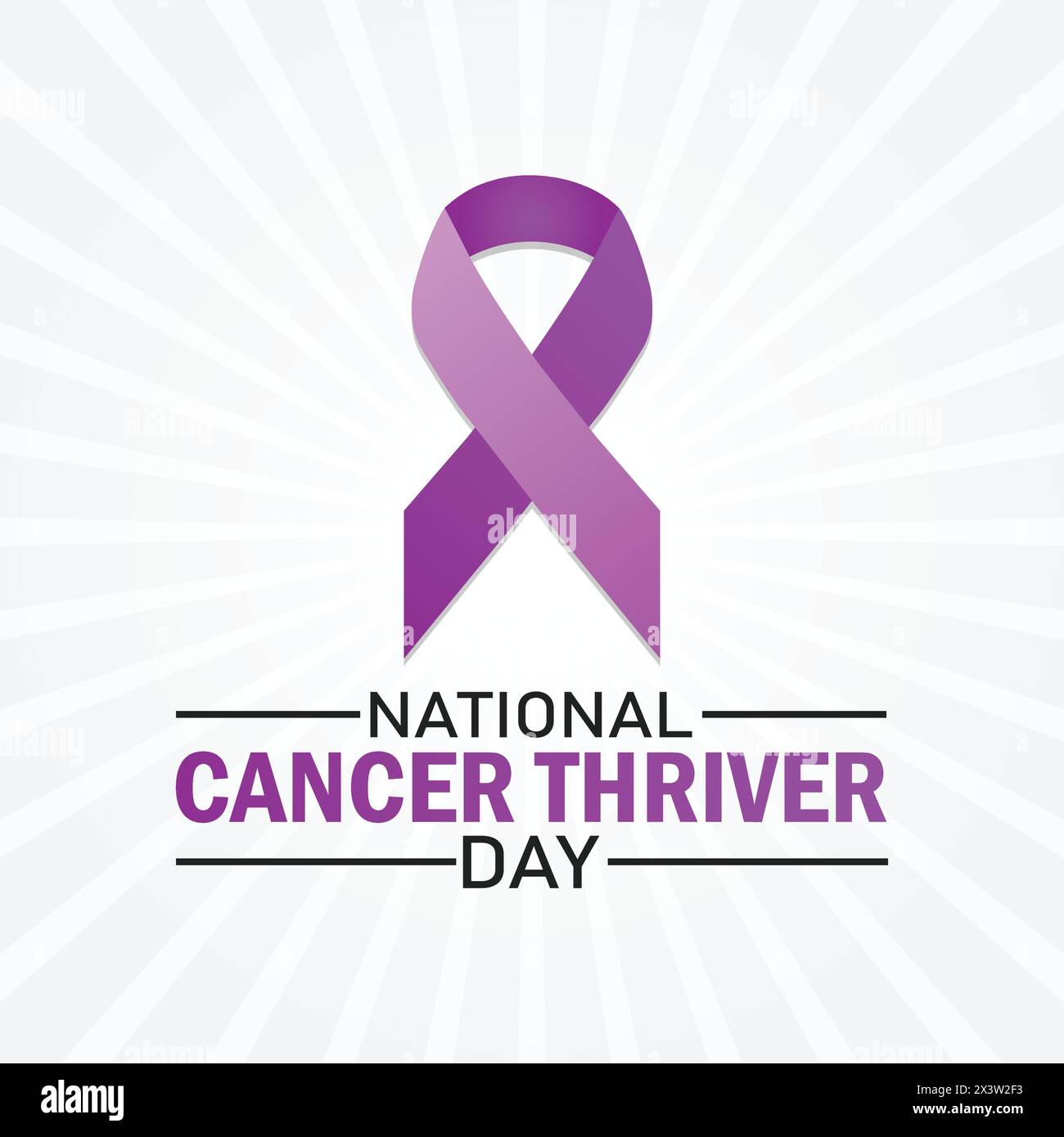 National Cancer Thriver Day. Health concept. Template for background ...