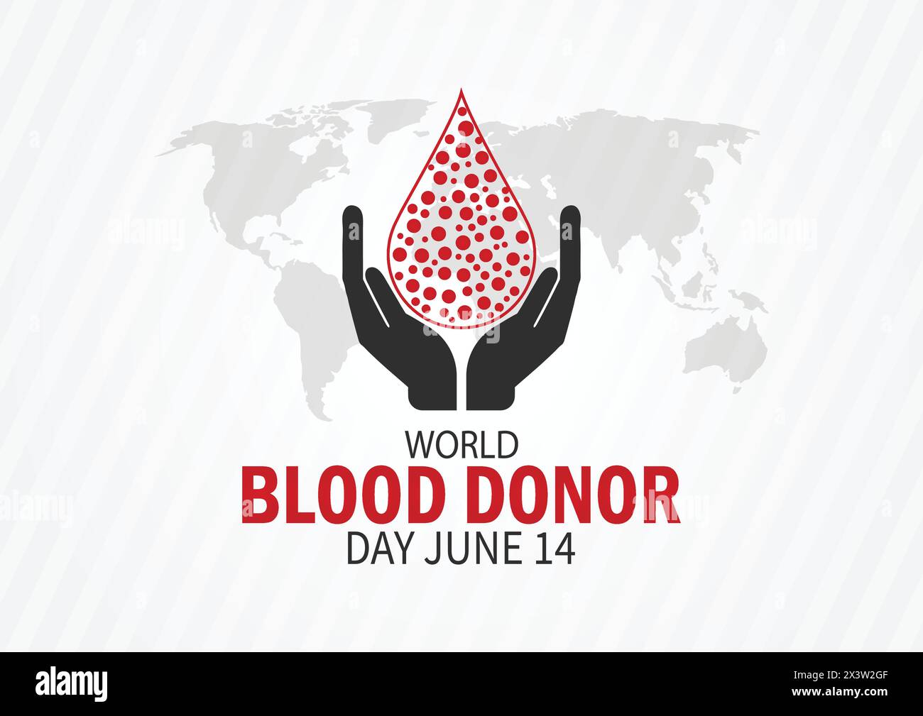 World Blood Donor Day. June 14. Health concept. Template for background ...