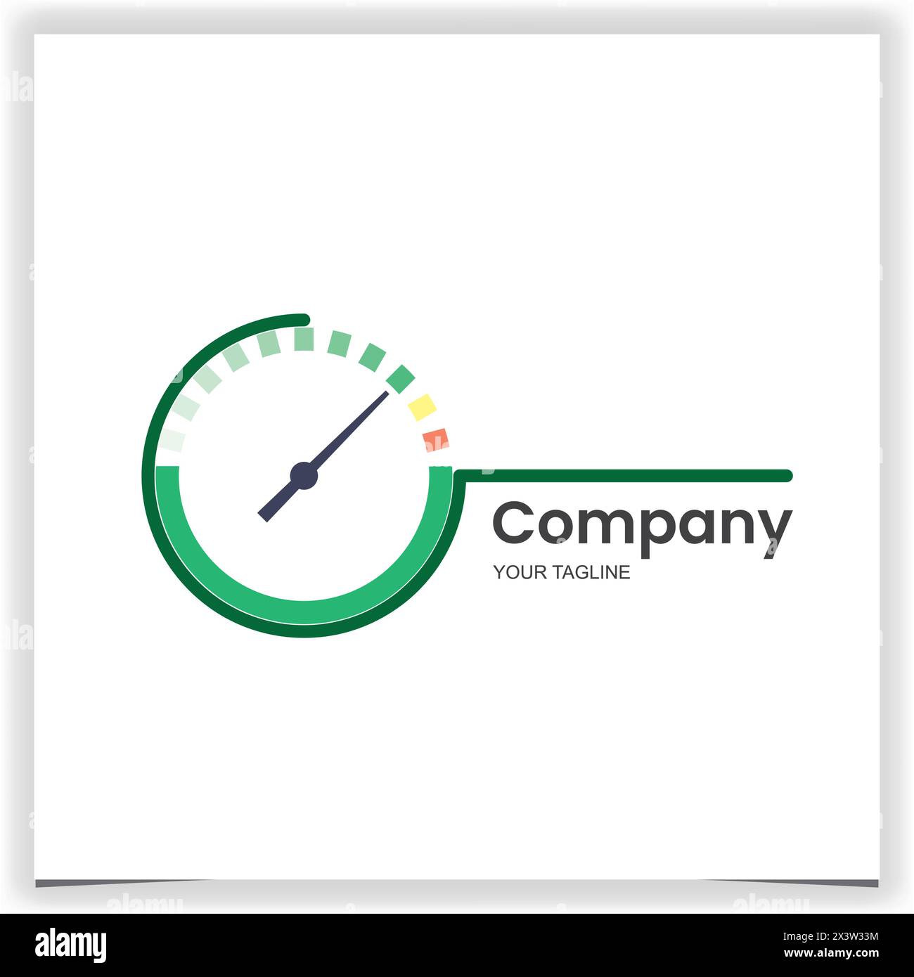 Vector green speedometer logo design template Stock Vector Image & Art ...