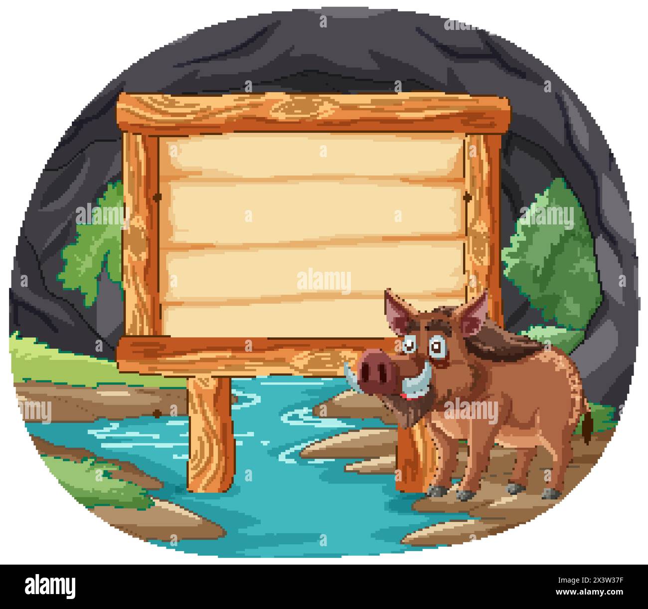 Boar habitat Stock Vector Images - Alamy