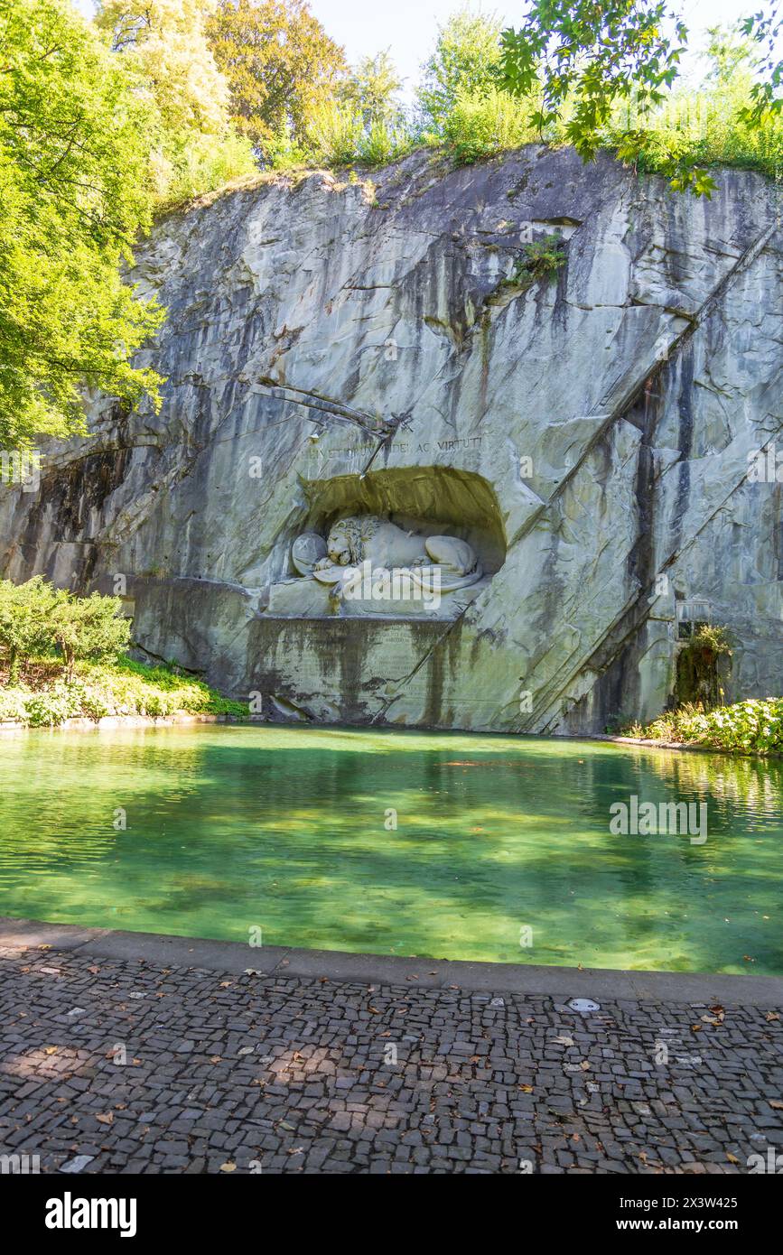 The Lion Monument (The Dying Lion of Lucerne), Switzerland, 16 Aug 2022 ...
