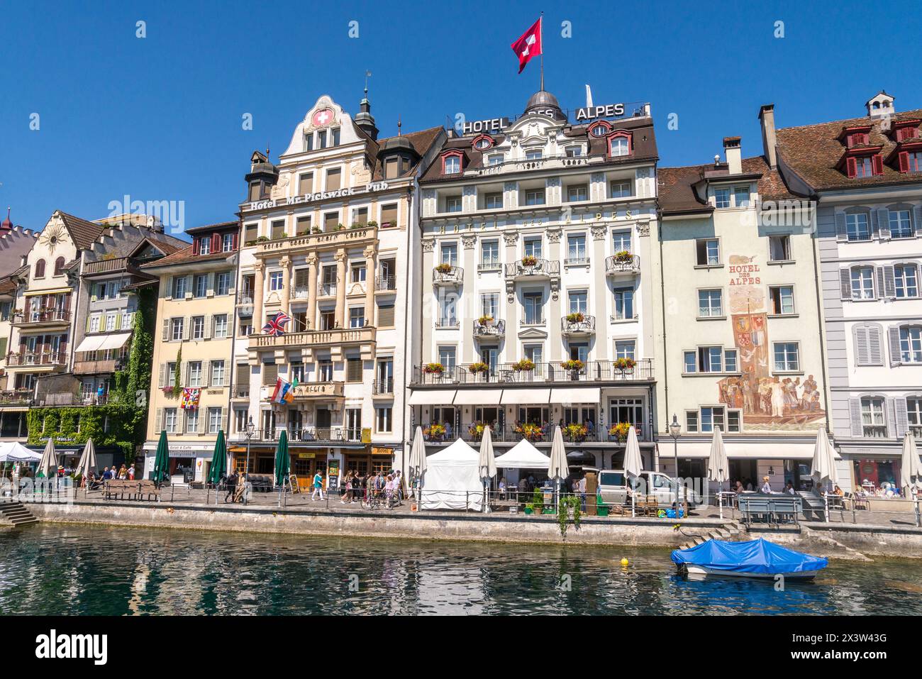 Lucerne street view hi-res stock photography and images - Alamy