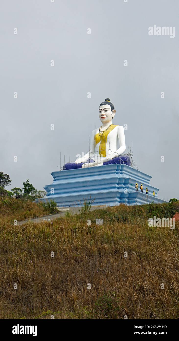 buddha statue in bokor hills national park in cambodia Stock Photo - Alamy