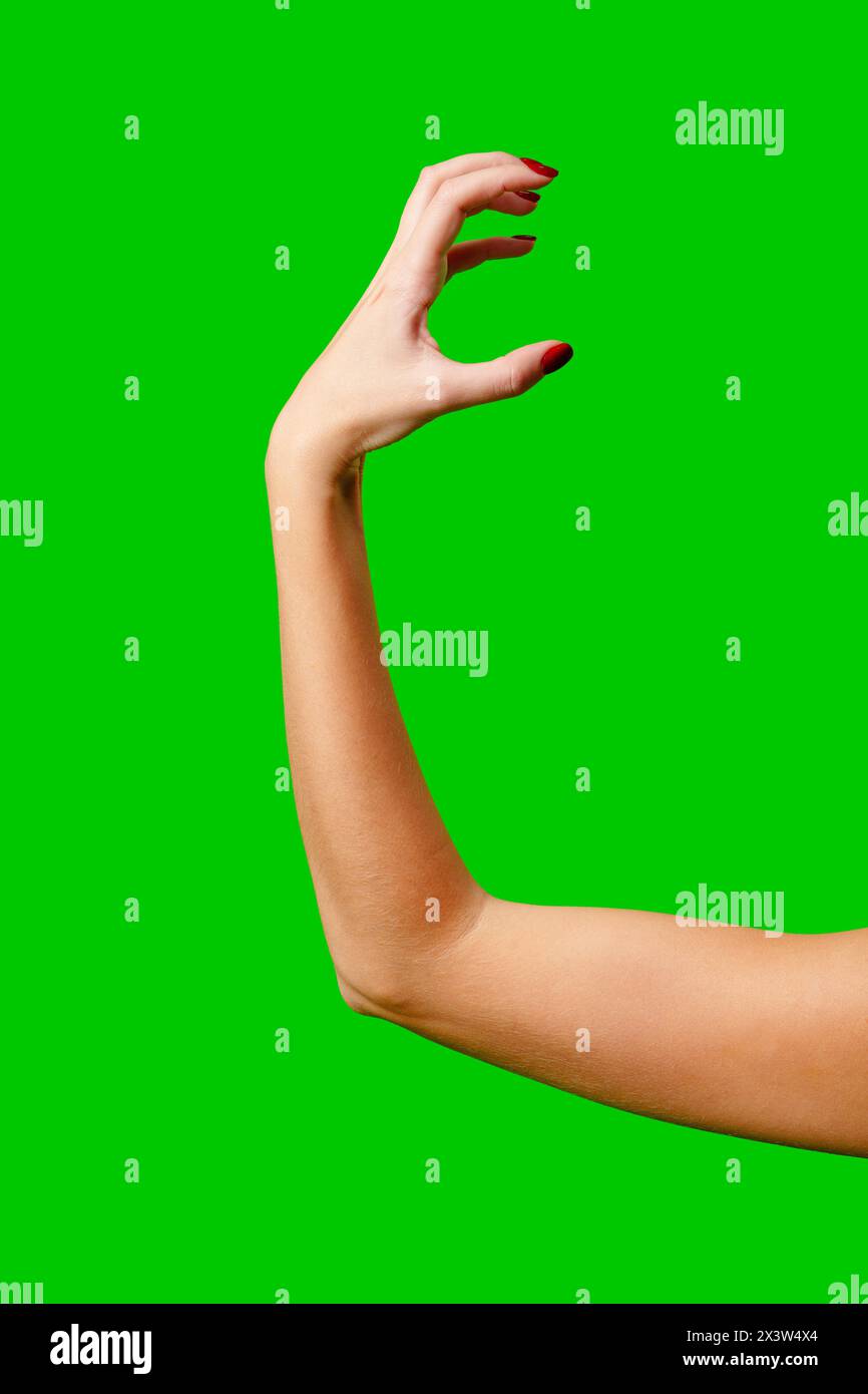 Female finger raised upward hi-res stock photography and images - Alamy