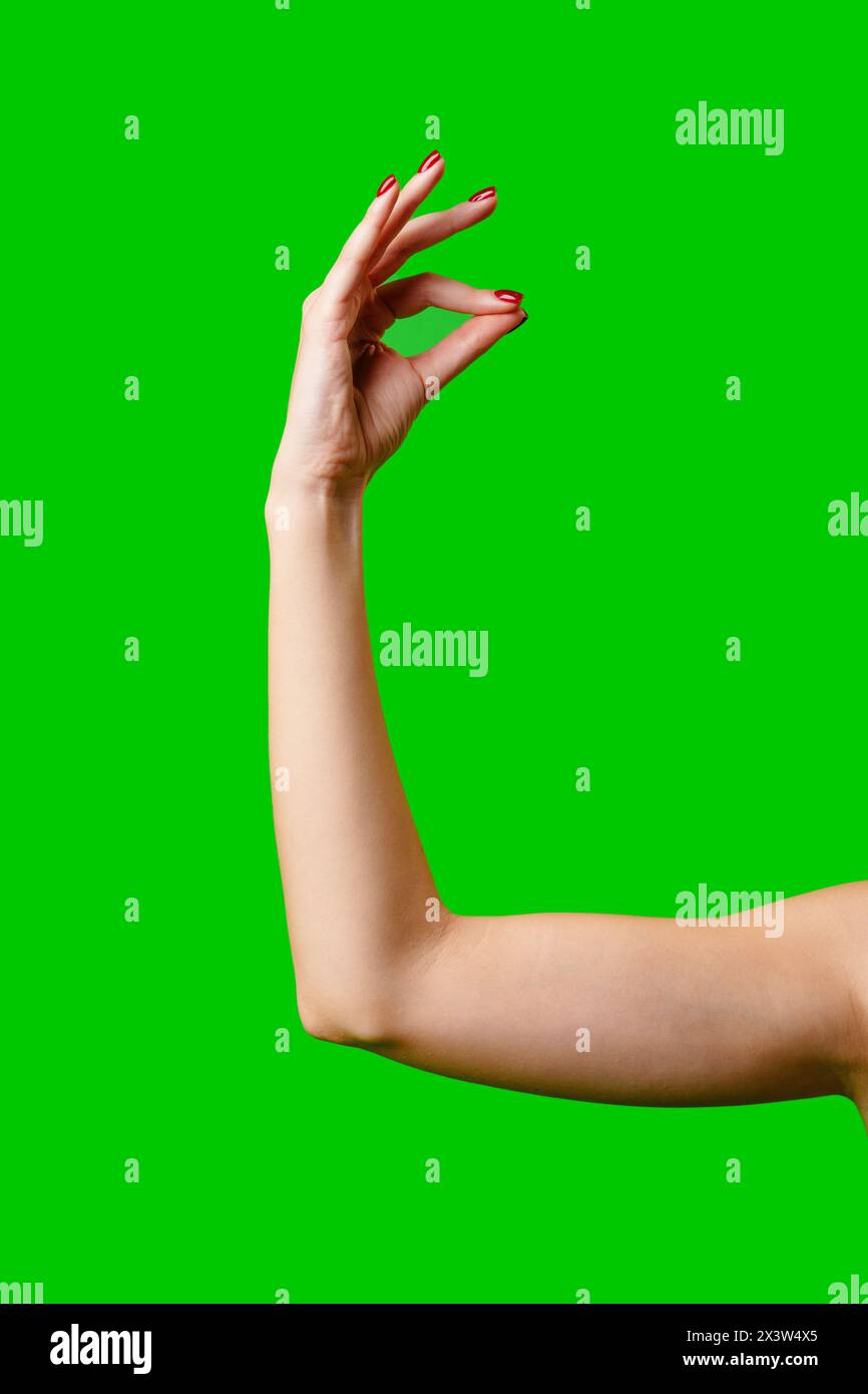 Female finger raised upward hi-res stock photography and images - Alamy