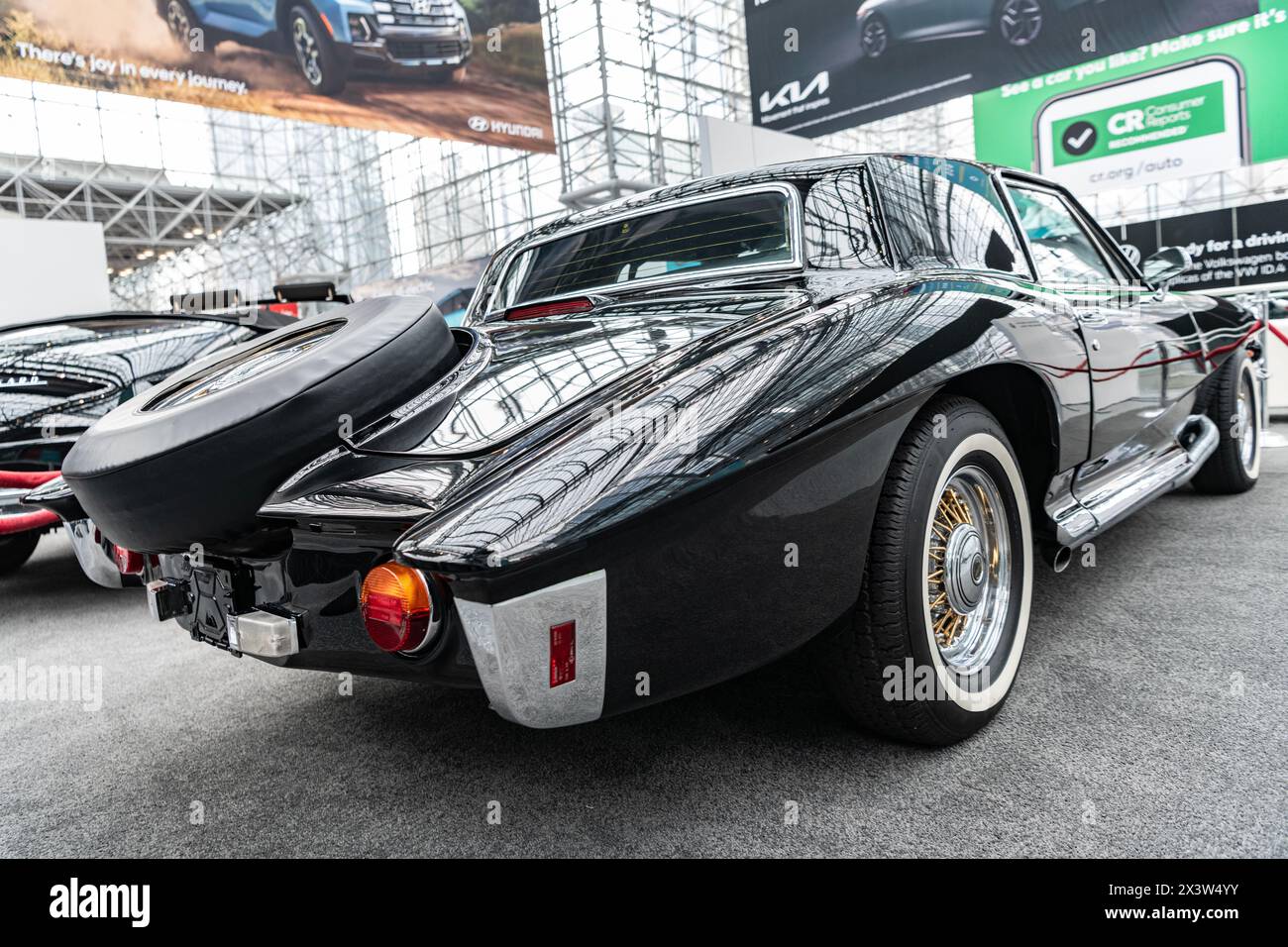 New York City, USA - March 27, 2024: 1971 Stutz Blackhawk retro car at ...