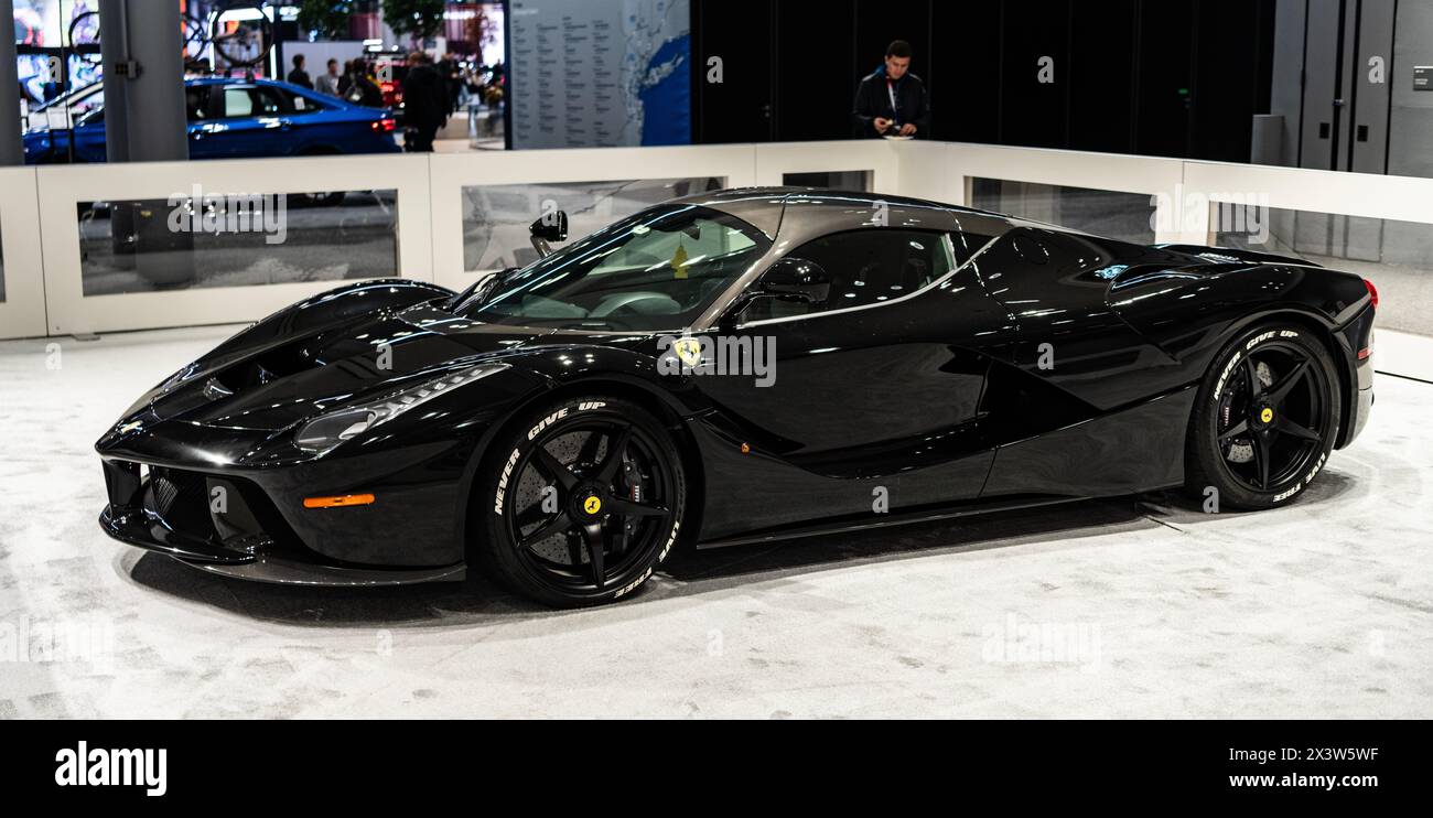 New York City, USA - March 27, 2024: 2015 Ferrari LaFerrari Aperta ...