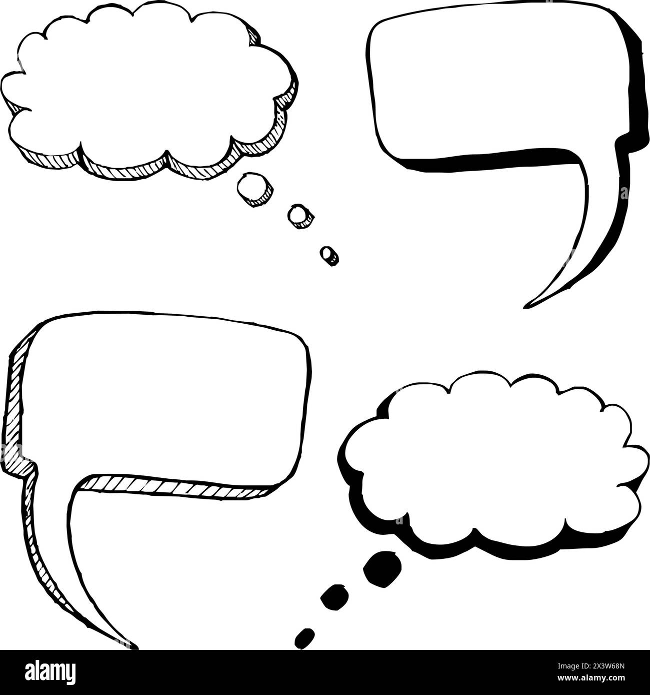 Thought bubble Black and White Stock Photos & Images - Alamy