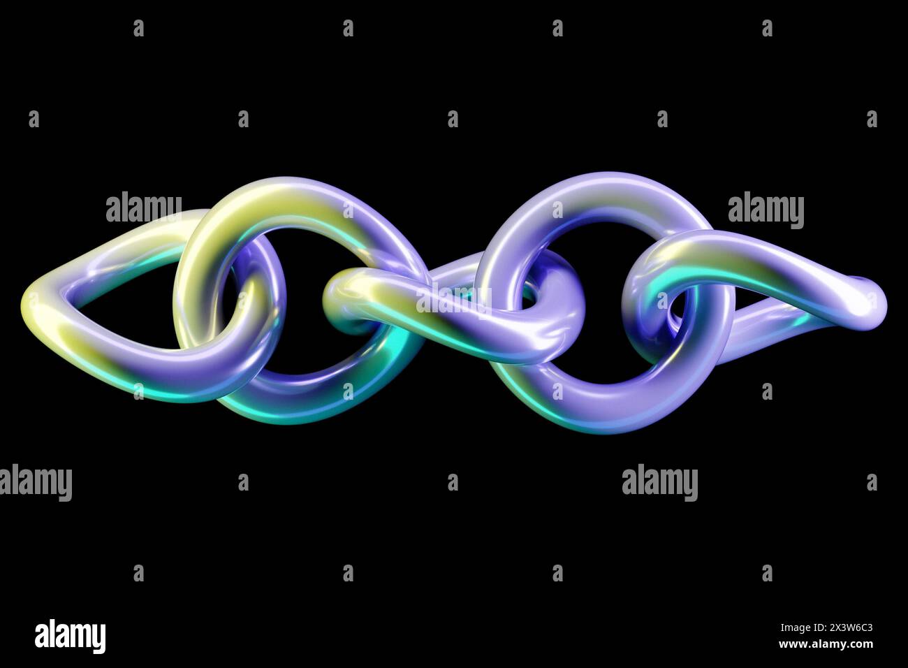 3d Realistic pink Chain on black background Stock Photo - Alamy