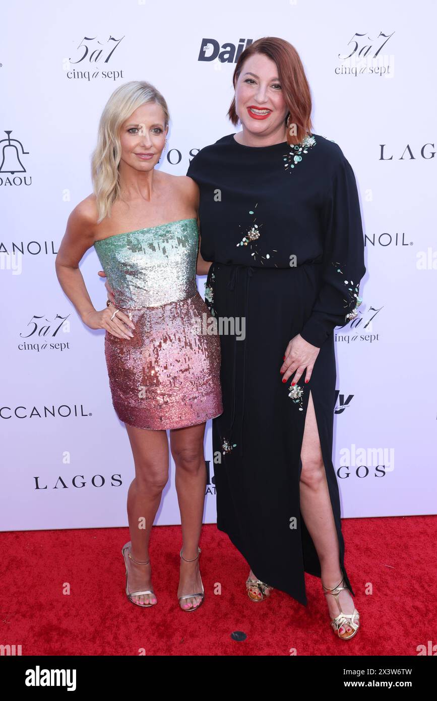 Beverly Hills, USA. 28th Apr, 2024. Sarah Michelle Gellar and Rachel ...