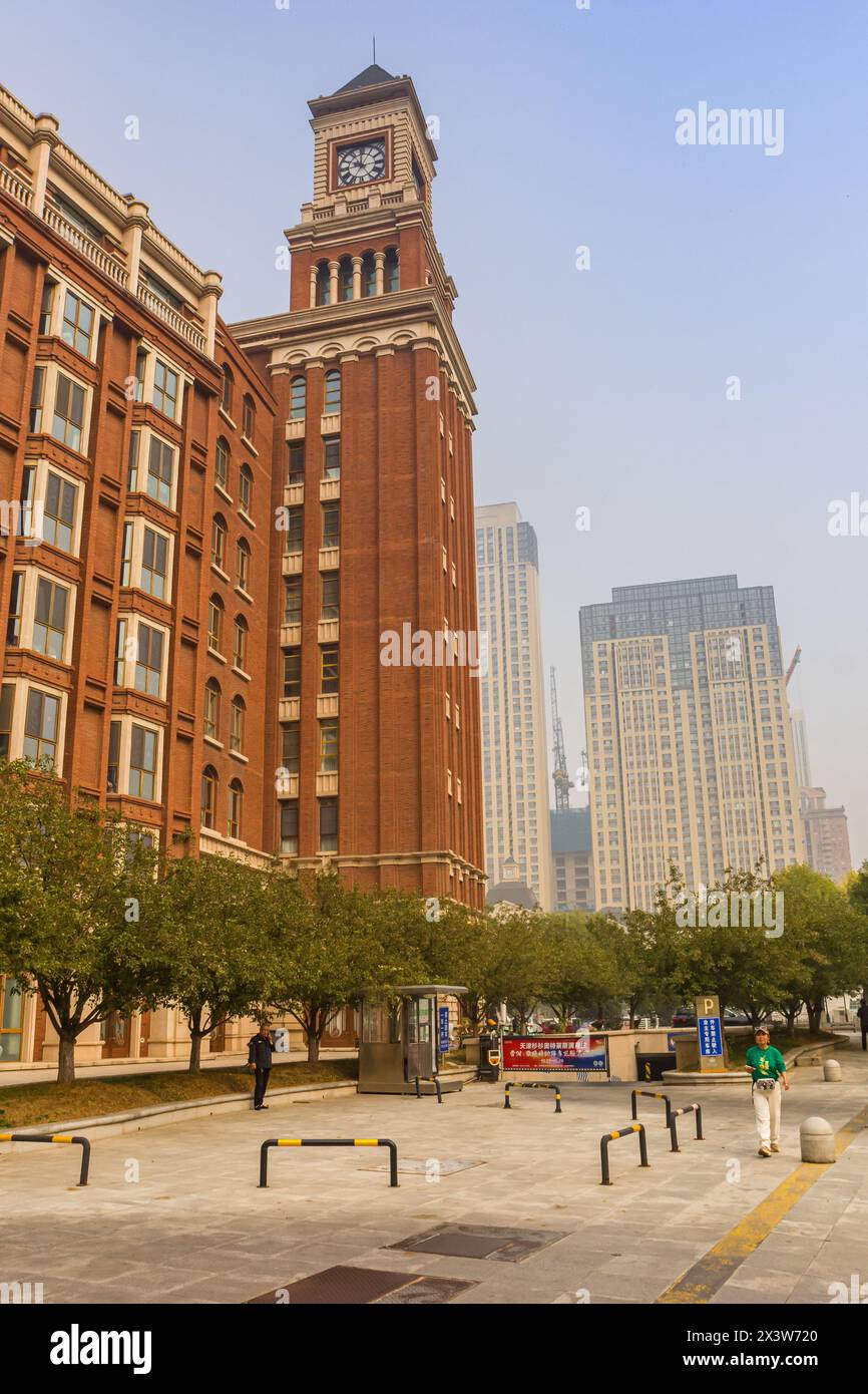 Clock tower historic apartment hi-res stock photography and images - Alamy