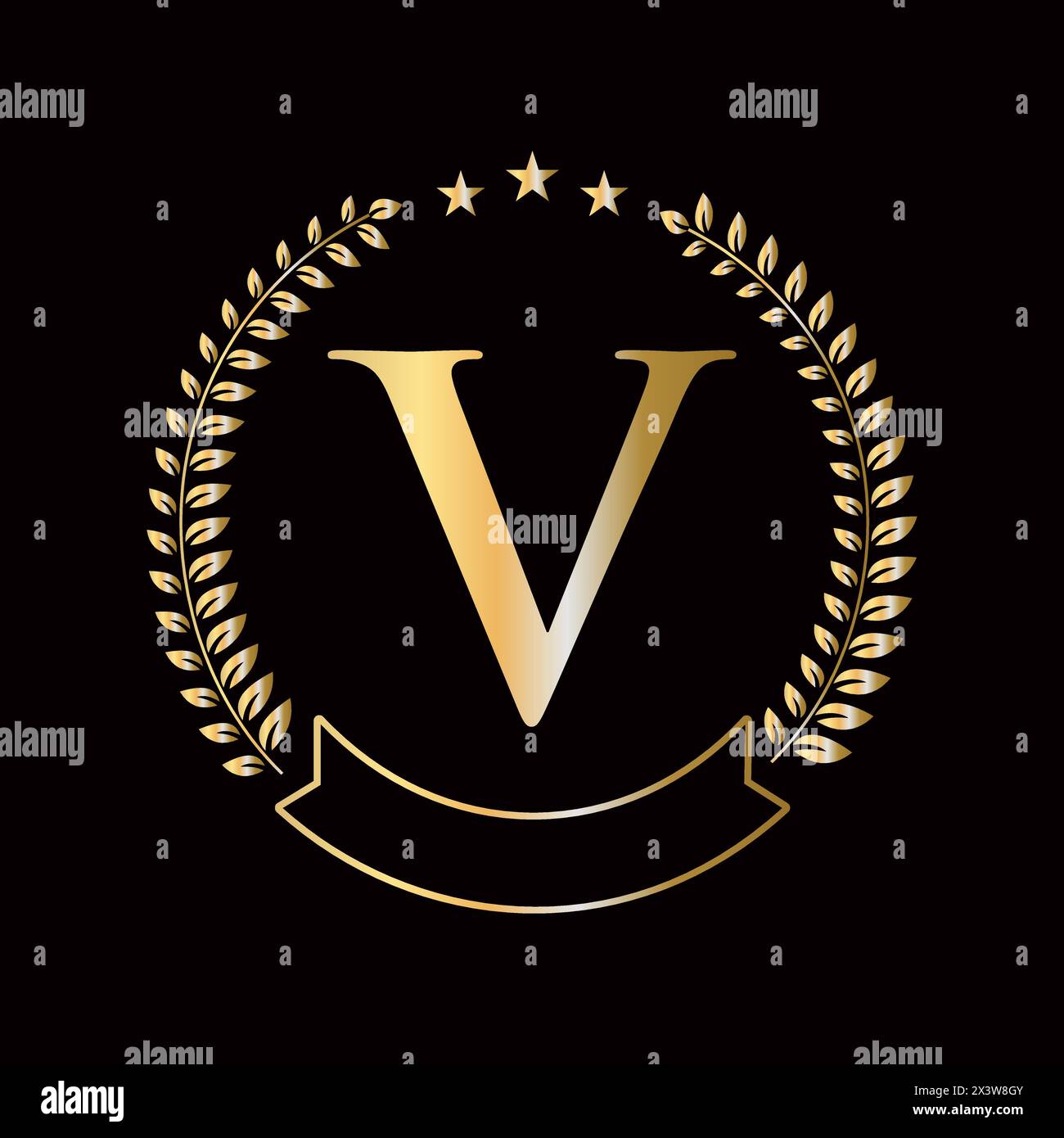 Initial Letter V Logo Concept For Education, University And Academy ...