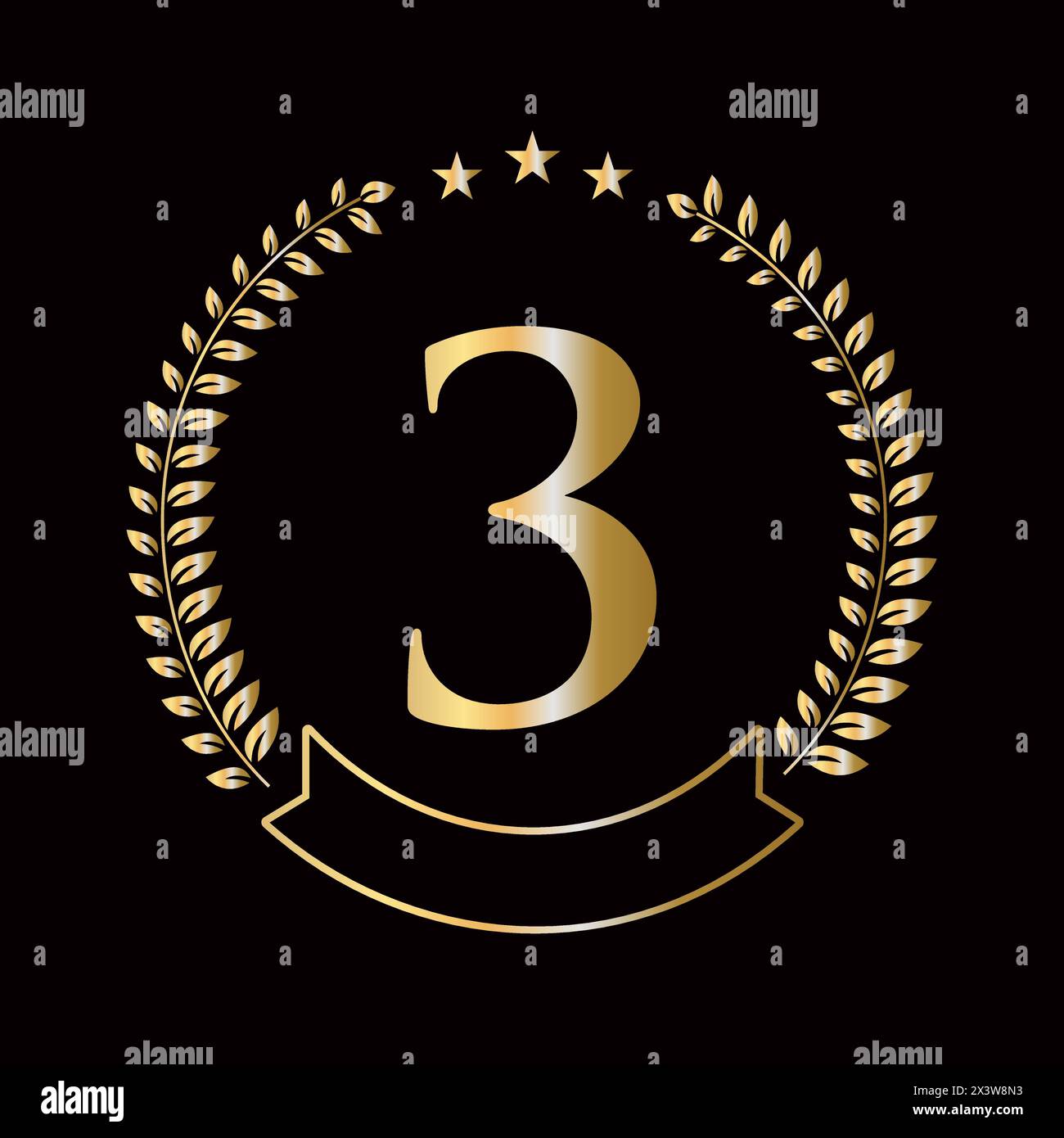 Initial Letter 3 Logo Concept For Education, University And Academy ...
