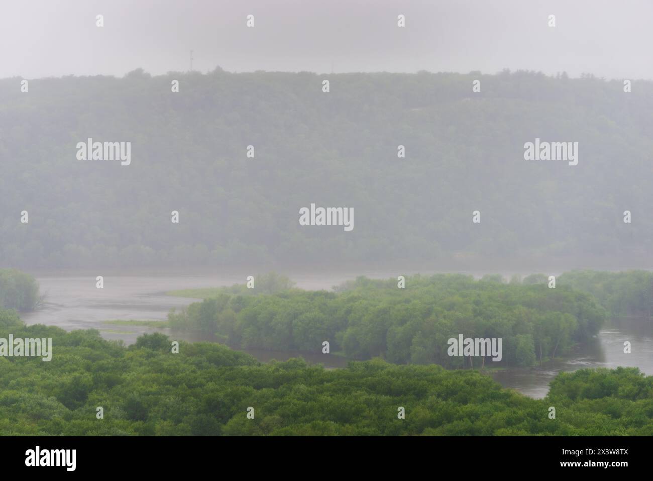 Wyalusing State Park Overlooking the Confluence of the Wisconsin and ...